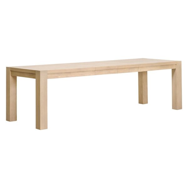 LOOMLAN Adler Rubberwooden Rectangular Extension Dining Table | Wayfair